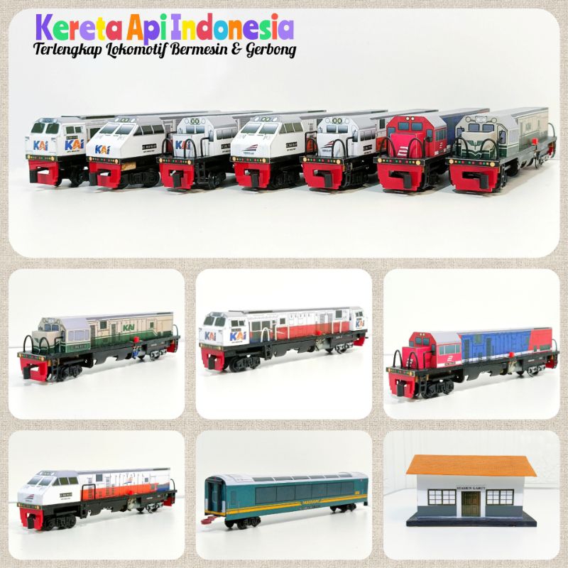 Jual Kereta Api Indonesia Lokomotif Gerbong ( Handmade ) | Shopee Indonesia