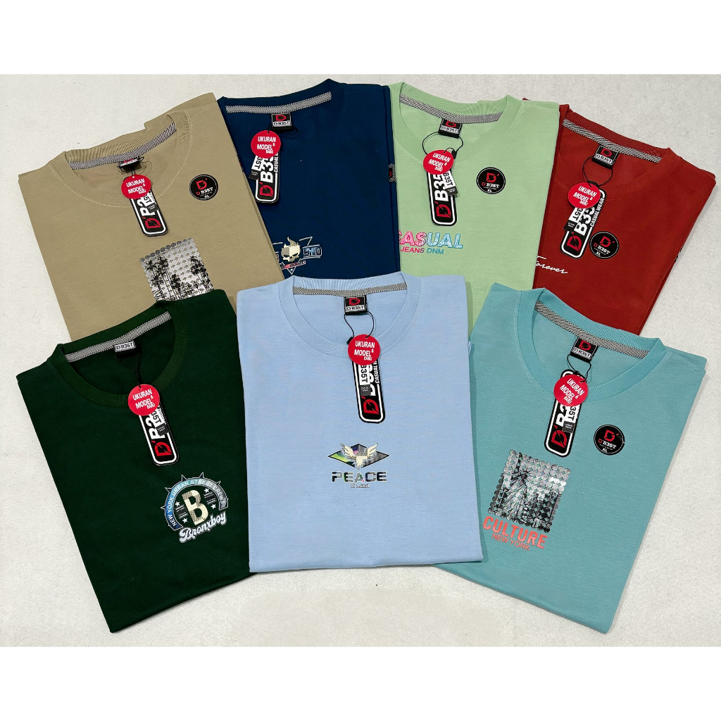 Jual Paket 5pcs 100ribu Kaos Distro Mix Brand DB35T original / kaos ...