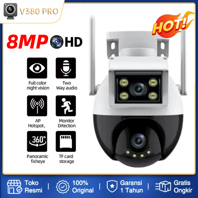Jual CCTV V380 Pro Kamera CCTV WiFi 1080P HP Dual Lens Outdoor ...