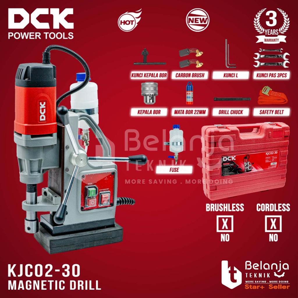 Jual DCK Magnetic Drill Jet Broach KJC02-30 Mesin Bor Magnet 30 MM 900 ...