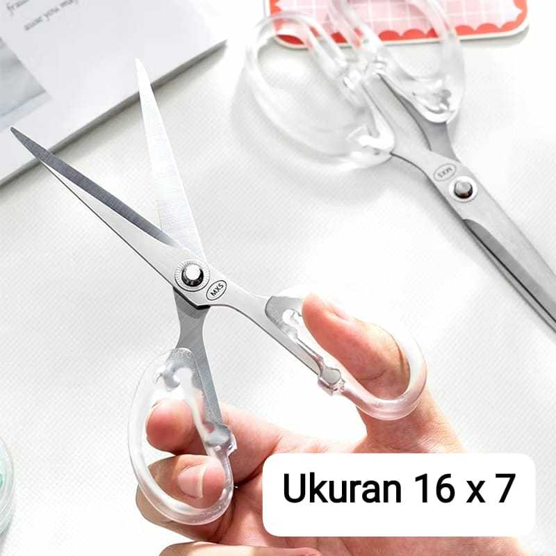 Jual AB90 Gunting Bening Aesthetic Ukuran 16cm Gunting Transparan ...