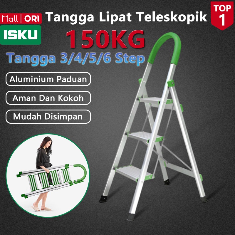 Jual ISKU Tangga Lipat Tangga 3/4/5/6 Step Rumah Lipat Tangga Lipat ...