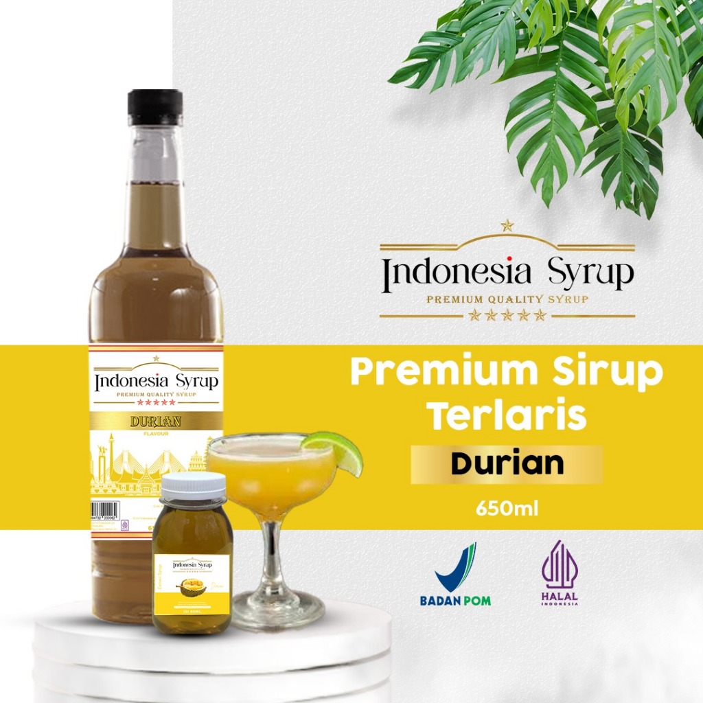 Jual Sirup Premium Rasa Durian / Duren Minuman Sirop Flavoured Syrup ...