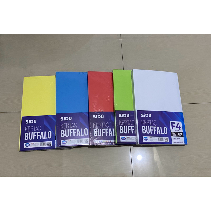 Jual KERTAS COVER JILID BUFALO F4 SIDU (100 LEMBAR) | Shopee Indonesia