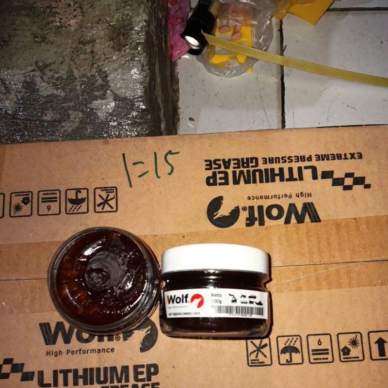Jual grease gemuk Anto panas pabrikan warrior wstandar merek wolf ...