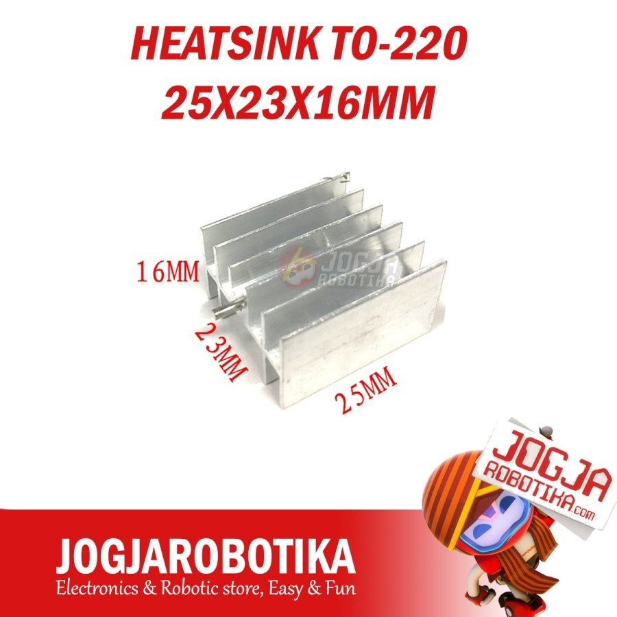 Jual HEATSINK TO-220 25X23X16MM | Shopee Indonesia