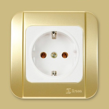 Jual Stop Kontak Galleo Champagne Gold Broco | Shopee Indonesia