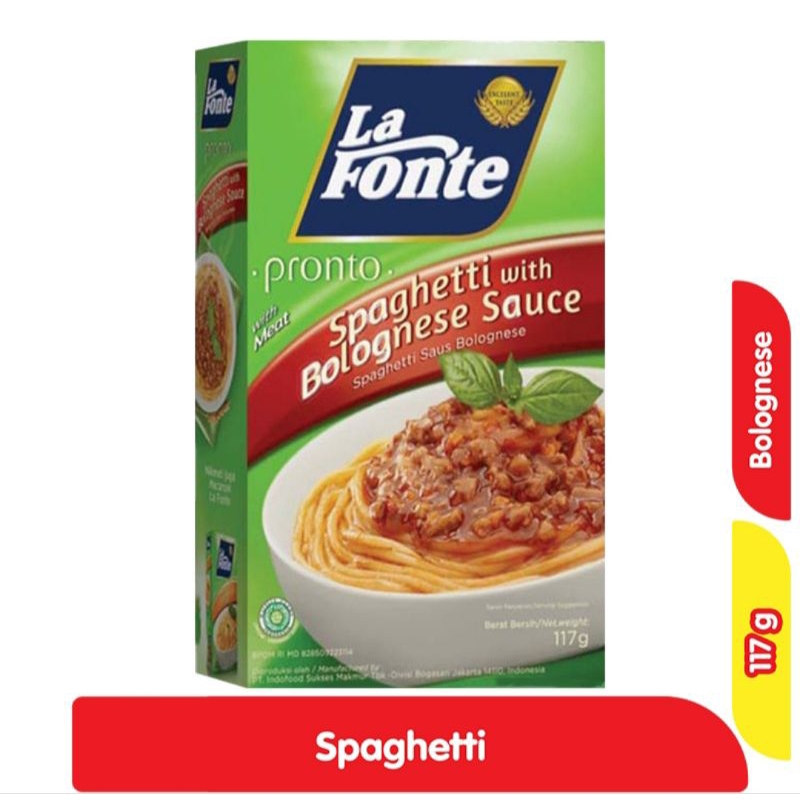 Jual La Fonte Spaghetti Saus Bolognese 117 g | Shopee Indonesia