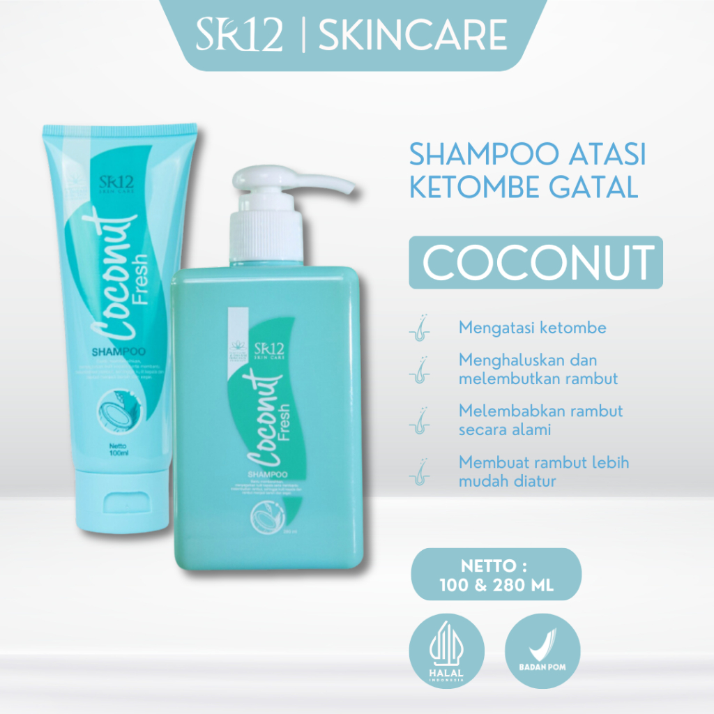 Jual Coconut Shampoo SR12 Shampo Anti Ketombe Herbal Alami Shampo Kelapa Coconut Fresh Shampoo ...