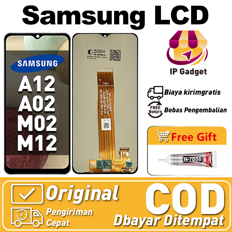 Jual Original Lcd SAMSUNG A12 A02 M02 M12 fullset ori asli Layar hp ...