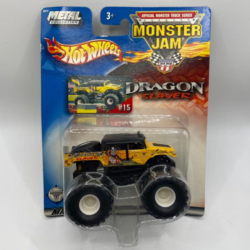 Jual Hot Wheels Monster Jam Dragon Slayer 2003 Small Hub Hummer H1 1:64 ...