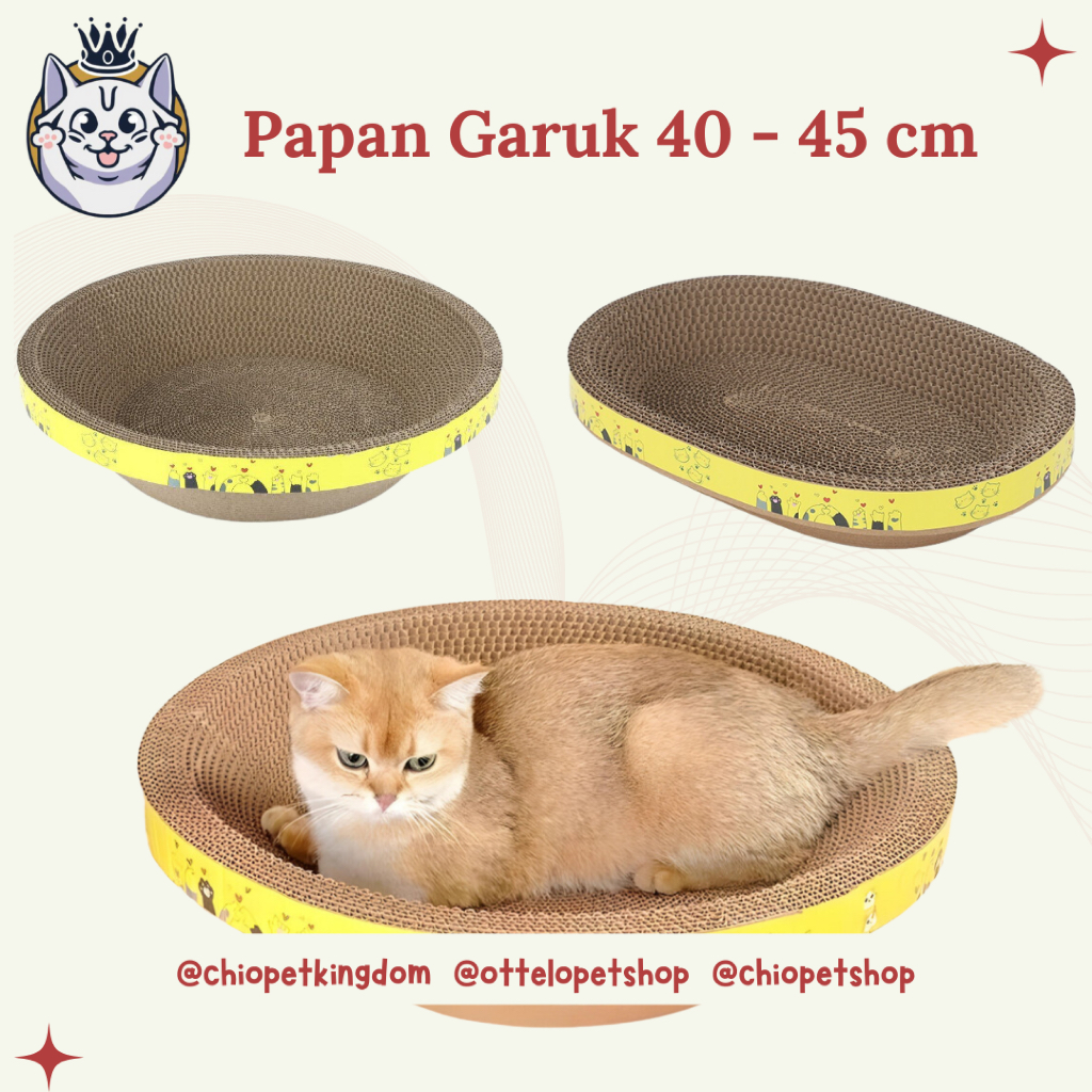Jual Papan Garuk 40 cm - 45 cm / Penggaruk Kucing / Papan Cakaran ...