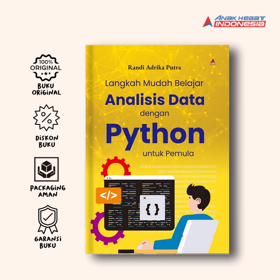 Jual KODE Y6W Buku Langkah Mudah Belajar Analisis Data Dengan Python Randi Adrika Putra Anak ...