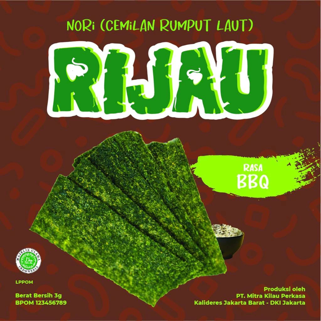 Jual RIJAU RUMPUT LAUT / 1 BOX ISI 12 BUNGKUS | Shopee Indonesia