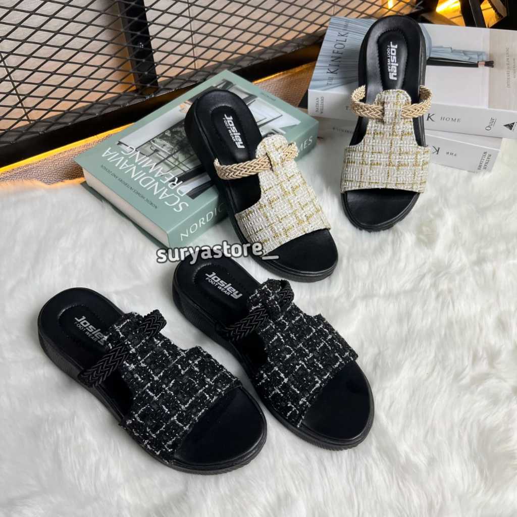 Jual SENDAL WANITA WEDGES 3 CM PREMIUM PLATFORM STYLE KOREA HAK TINGGI ...