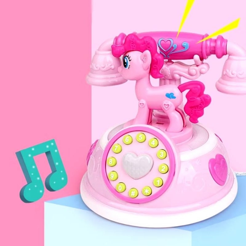 Jual Mainan Telepon Jadul Kuda Pony / Kids Telephone Unicorn | Shopee ...