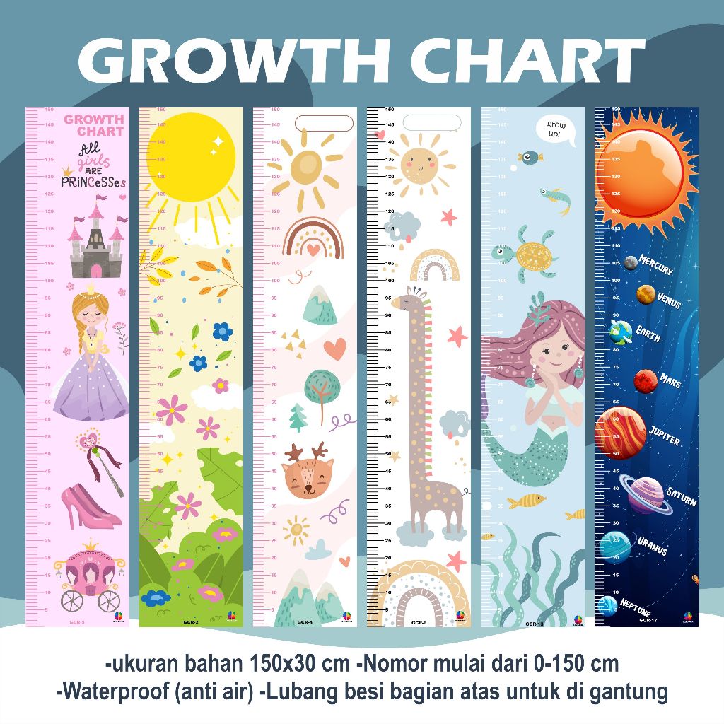 Jual Growth Chart Anak - Pengukur tinggi badan anak | Shopee Indonesia