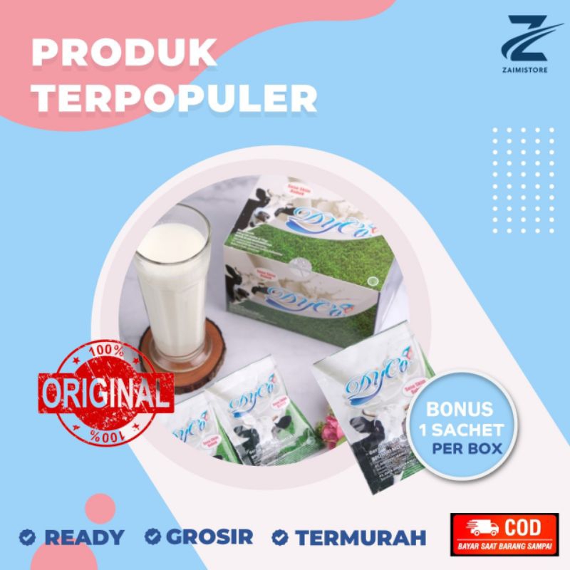 Jual SUSU DYCO COLOSTRUM ORIGINAL 30 SACHET FREE 1 SACHET | Shopee ...