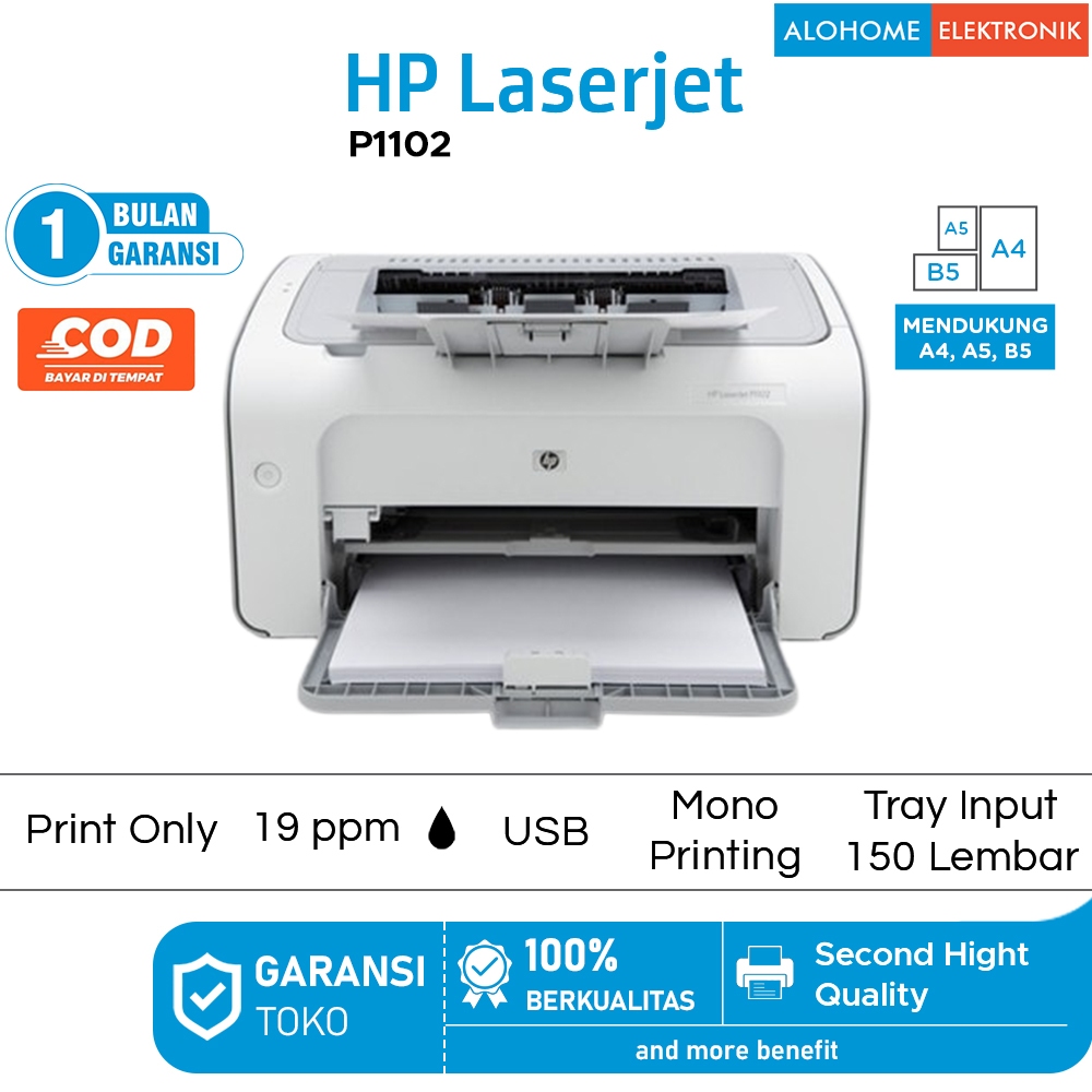 Jual Printer HP LaserJet P1102 Siap Pakai | Shopee Indonesia