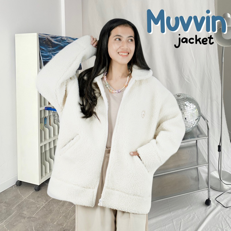 Jual [Marasoe] MUVVIN JACKET — Jaket Bulu Tebal Jaket Musim Dingin Jaket Sherpa Bulu Domba Jaket ...
