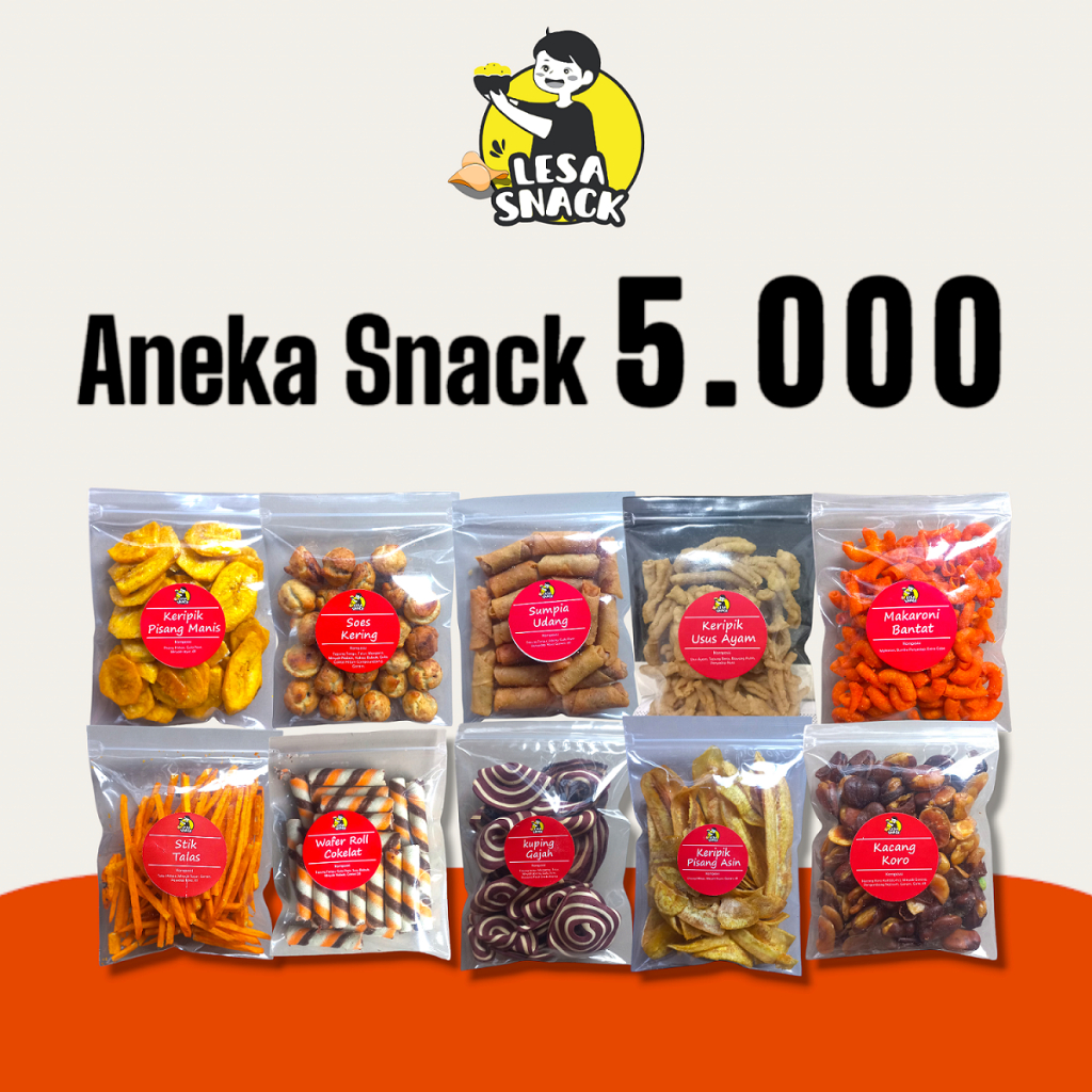 Jual Aneka Snack Serba 5.000 Snack Kiloan Cemilan Camilan Makanan ...