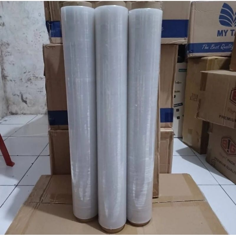Jual Plastik Stratch Film Wrapping Wrap Jumbo 50cm x 17 Micron 200 250 ...
