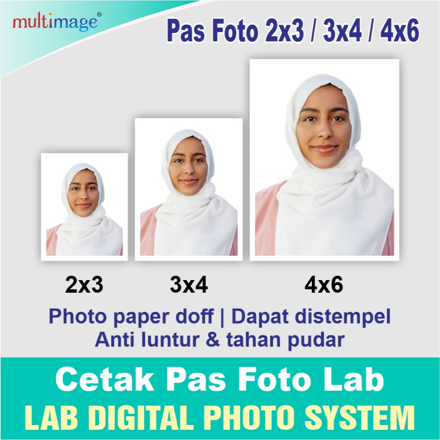 Jual Paket Cetak Pas Foto Lab Ukuran 2x3 3x4 4x6 | multimage Photolab | Shopee Indonesia