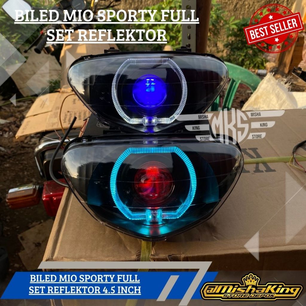Jual LAMPU BILED MIO SPORTY MIO 4.5 FULL SET REFLEKTOR | Shopee Indonesia