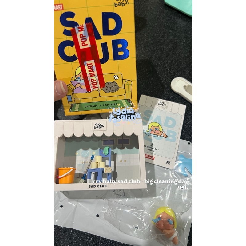 Jual Cry Baby Sad Club - Big Cleaning Day Popmart | Shopee Indonesia