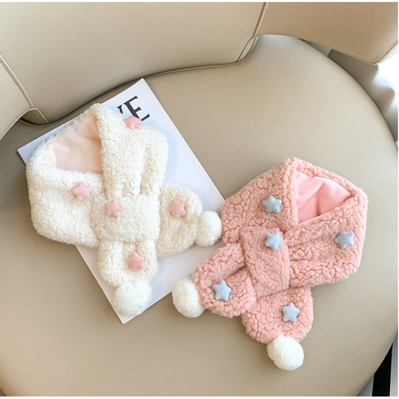 Jual Little Stars Kids Cute Winter Outfit Soft Knitted Scarf Syal Shawl ...