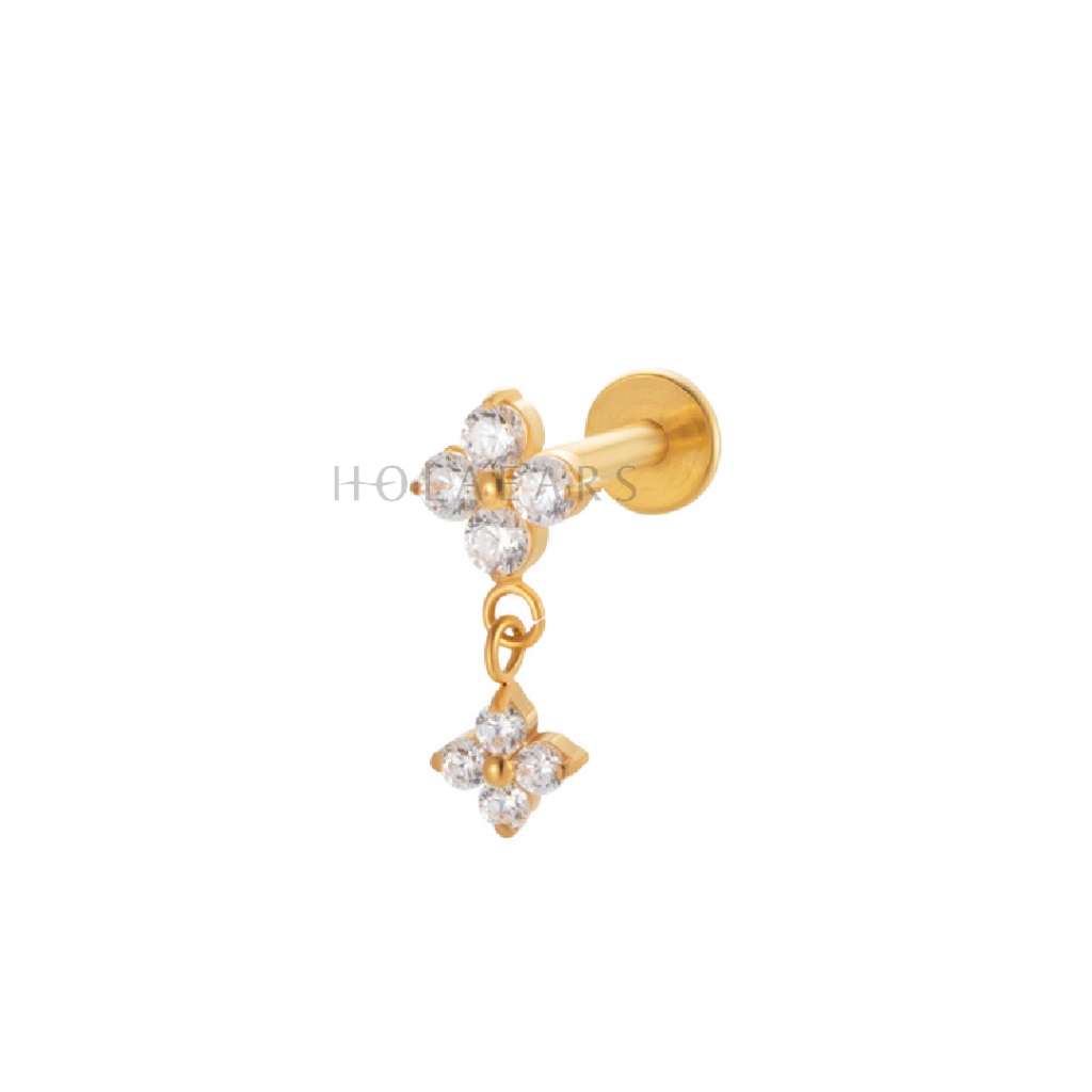 Jual (L12) ANTING PIERCING F136L TITANIUM STEEL BARBEL | HELIX LOBE ...