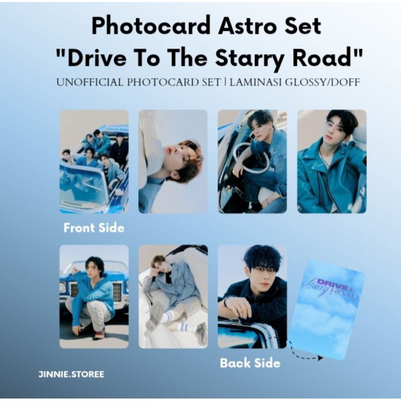 Jual Photocard Unofficial Astro Set “Drive To The Starry Road 3rd Album" | Shopee Indonesia