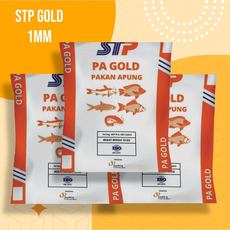 Jual STP Gold Pakan Ikan Ukuran 1mm Kemasan Packaging 1Kg Pelet Ikan ...