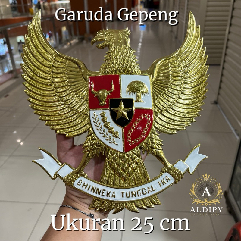 Jual Pajangan Patung Burung Garuda, Garuda Gepeng Bahan Kuningan Ukuran ...