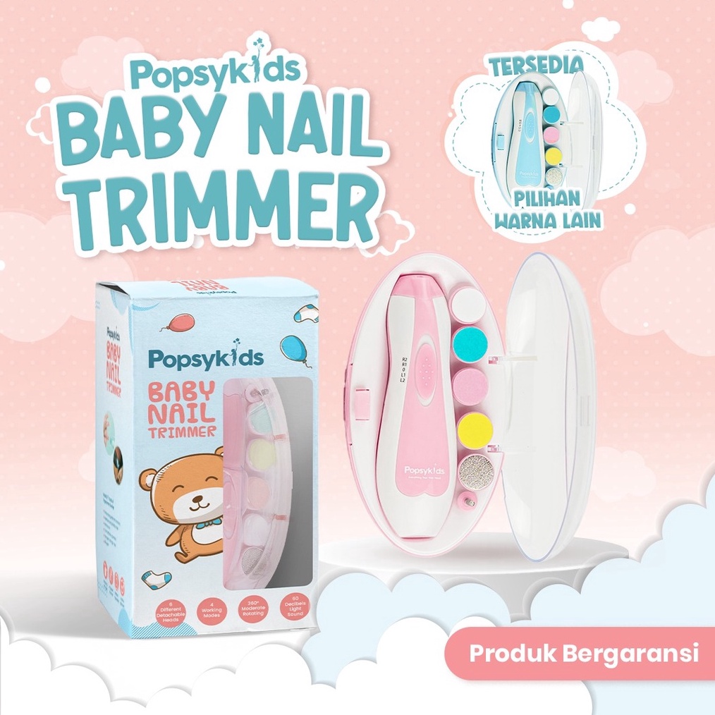Jual Voucher 1 Baby Nail Trimmer Gunting Pengikir Pemotong Kuku Bayi Elektrik 6 in 1 LED Light ...