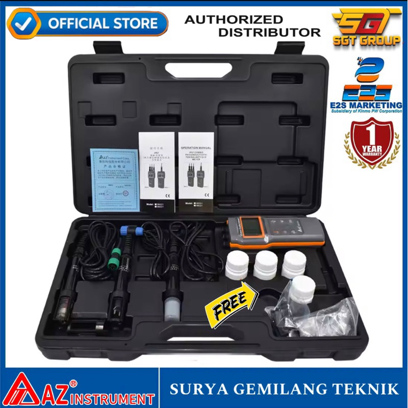Jual AZ 86031 Water Meter 5 in 1 Dissolved Oxygen PH Conductivity ...