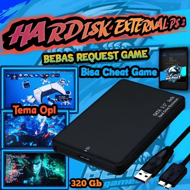 Jual Harddisk Eksternal Ps2 Hdd 320gb Harddisk External Ps2 Hardisk Ps2 Ful Game | Shopee Indonesia