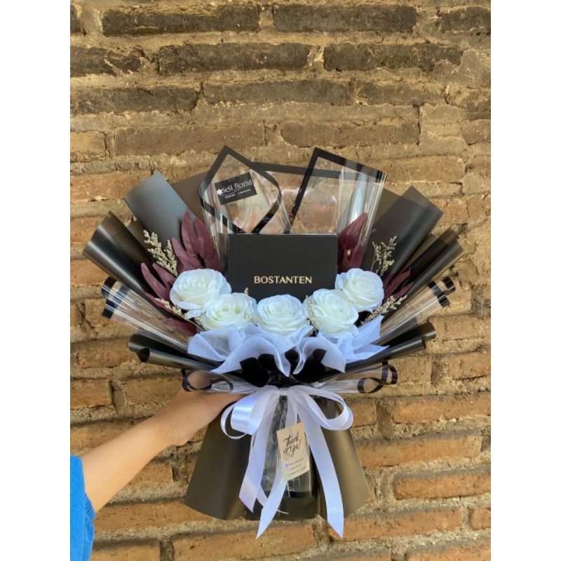 Jual buket cowok dompet bostanten // kado buket dompet | Shopee Indonesia