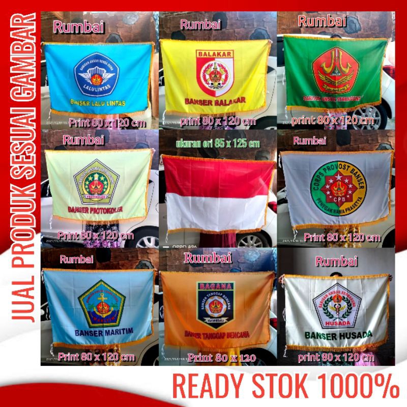 Jual bendera banser maritim balakar balantas provost husada bagana ...