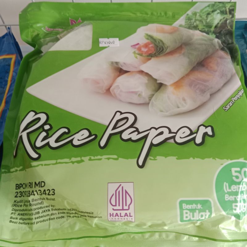 Jual Rice paper/ kulit lumpia vietnam 10/20/50 lembar | Shopee Indonesia