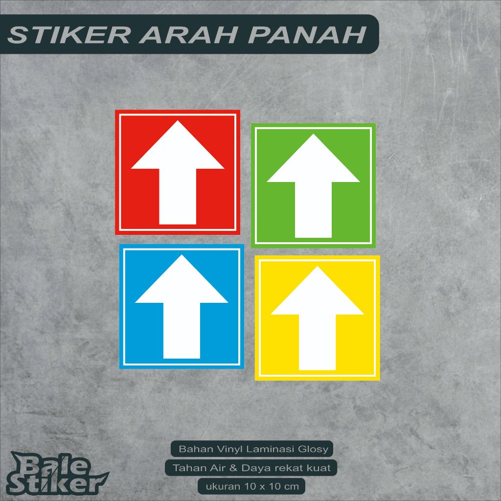 Jual stiker ARAH PANAH sticker naik turun tangga | Shopee Indonesia