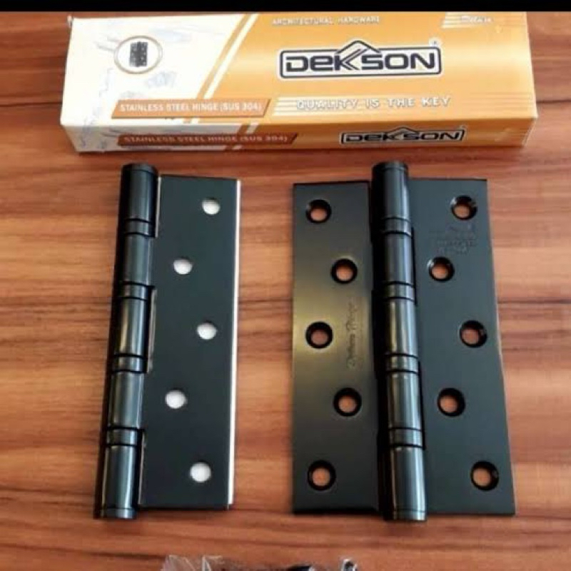 Jual Hinge Dekkson ESS DLX 4x3x3MM 2BB BK Engsel Deluxe Dekkson 4 Inch Matt Black | Shopee Indonesia