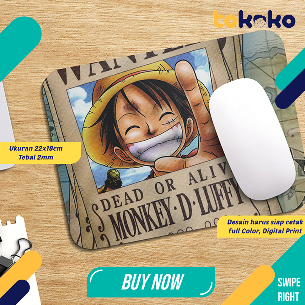 Jual Mouse Pad Custom Desain 18x22 cm Printing Mousepad Custom Murah ...