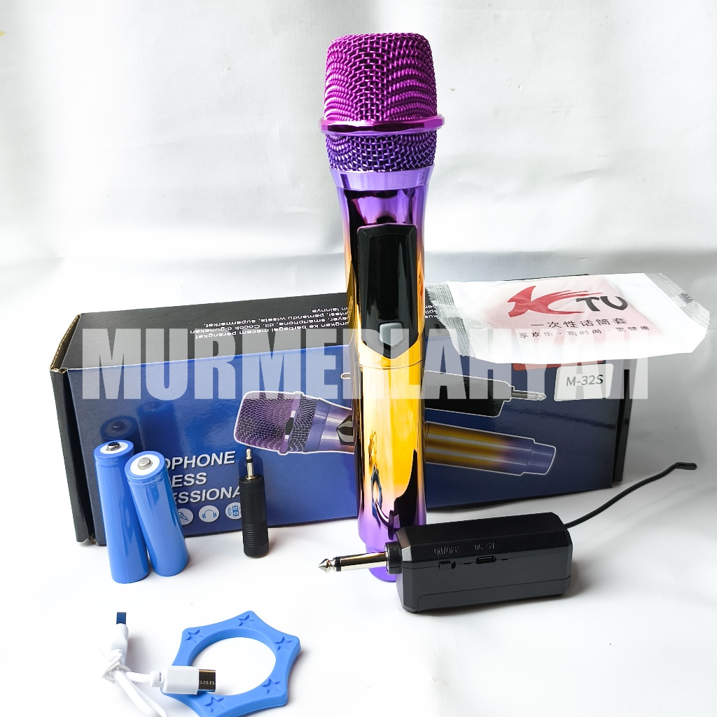 Jual Mic Fleco M-32S Single High Quality Jack Besar 6.5mm dan adapter ...