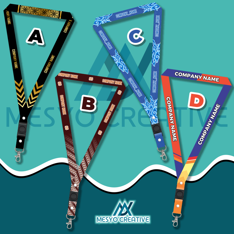 Jual PAKET TALI LANYARD 2 muka + id card 1 muka + frame | Shopee Indonesia