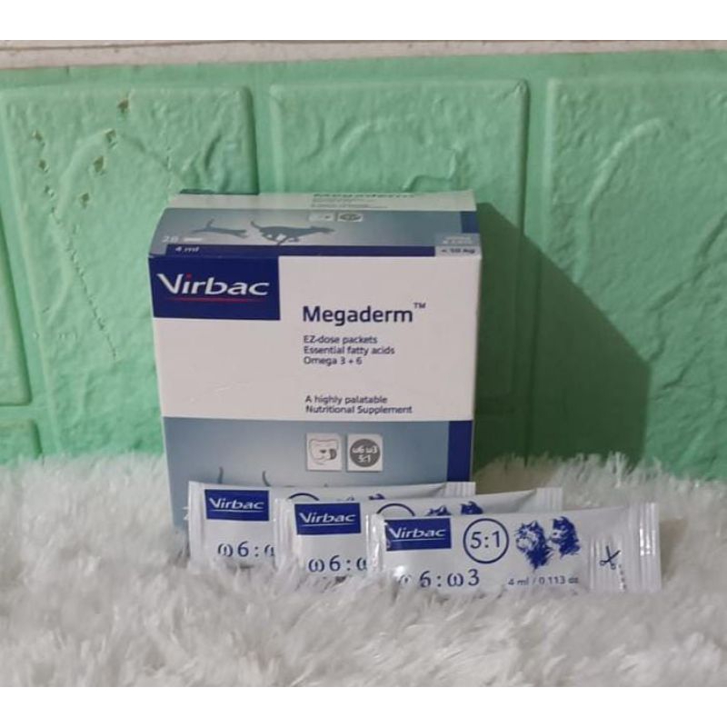 Jual Virbac Megaderm 4ml 1box - vitamin kulit & bulu anjing kucing ...