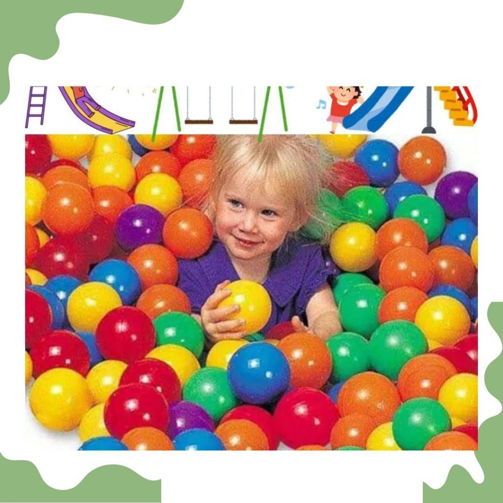Jual MAINAN BOLA MANDI WARNA POLOS GLOSSY / BOLA MANDI ANAK / 671102PC ...