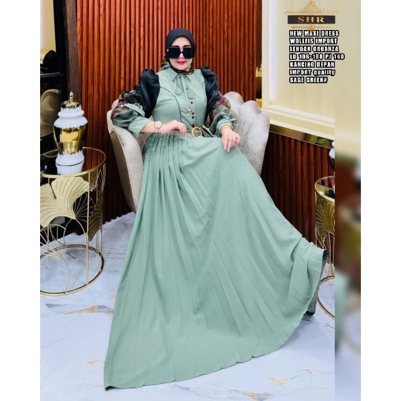 Jual SHR MAXI DRESS WOLLFIS BIRAL | Shopee Indonesia
