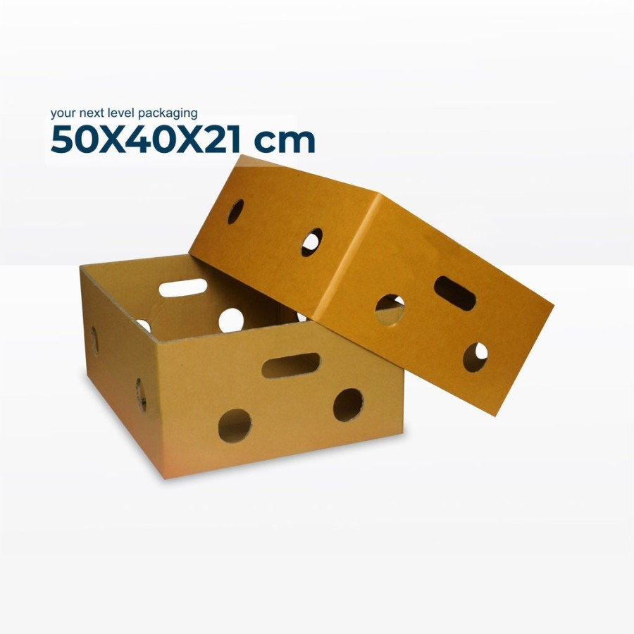 Jual Box Buahg Pisang Ukuran 50x40x21 Cm Kardus Buah-Buahan Dus Packing ...