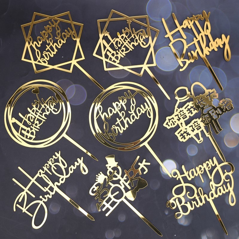 Jual Cake Topper Ekonomis harga satuan / Cake Topper Murah dengan back ...